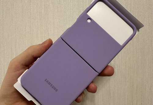 Чехол Silicone Cover with Ring Z Flip 4 (Violet)