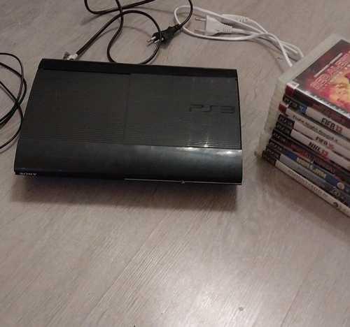 Sony PS3 Super Slim 500gb с играми