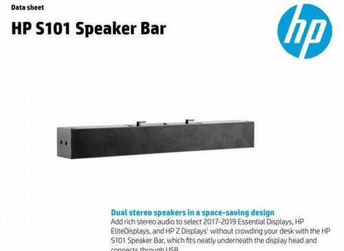 Панель HP звуковая S101 Speaker bar 5UU40AA