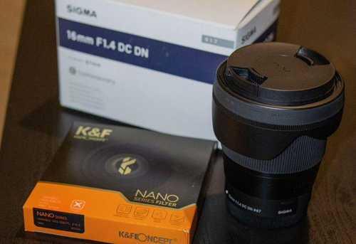 Sigma 16mm f 1 4 canon ef-m