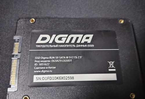 Ssd digma run s9 512gb