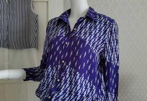 Блузка рубашка шелк вискоза Sandro Paris оригинал