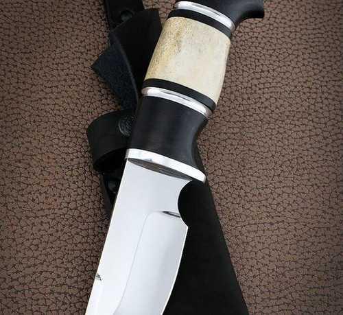 Нож Барсук Х12мф комбинированная черный граб рог л