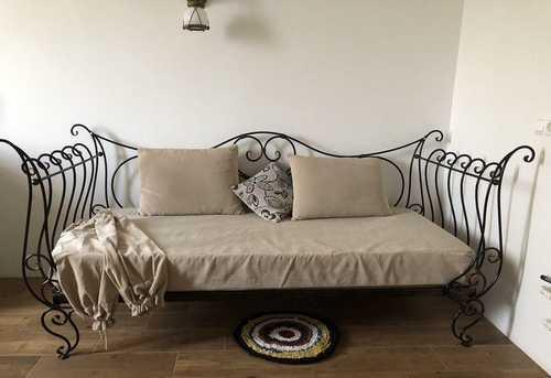 Диван-кровать, кованый в стиле лофт, прованс