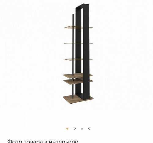 Стеллаж Nature 25 (Дуб табачный Craft/Черный), гмф
