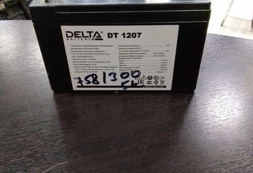 Свинцово-кислотная батарея Delta DT 1207