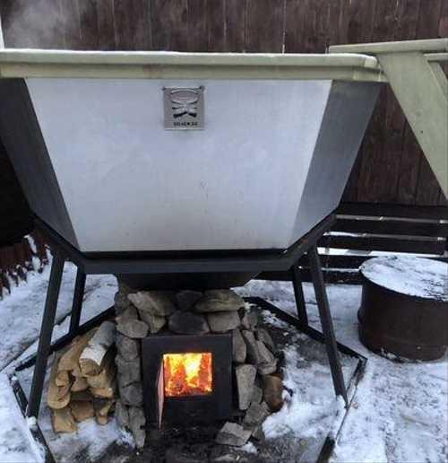 Печь под чан, буржуйка на ножках