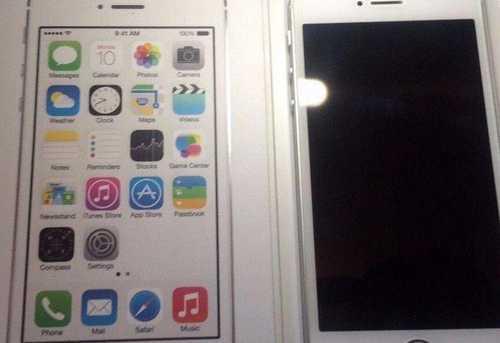 Телефон iPhone 5s silver 16 gb