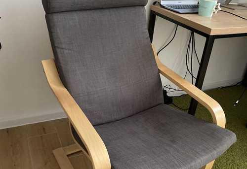 Кресло поэнг IKEA серый