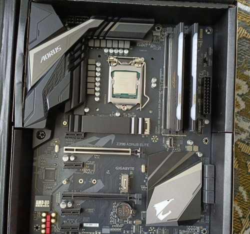 Aorus z390 elite, i7-9700k, 2x16 Gb оператива