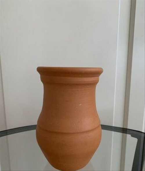 Крынка глиняная, ваза, горшок