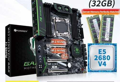 Комплект Huananzhi X99-F8 / 2680v4/16Gb*2