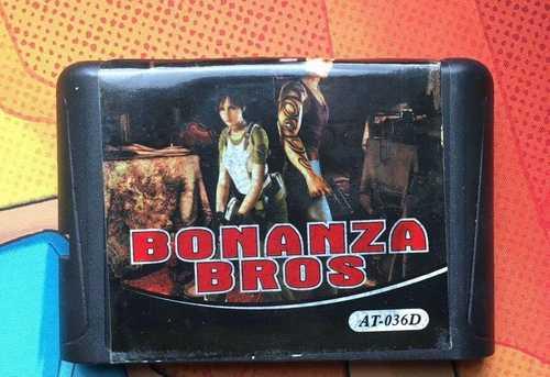 Bonanza Bros. Sega Mega Drive Картридж Пиратка