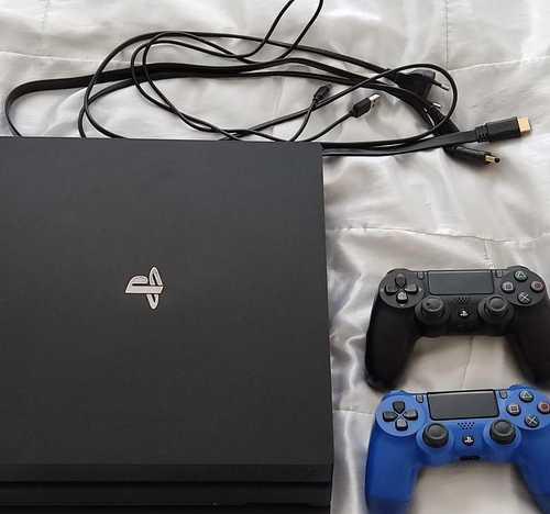 Sony playstation 4 pro 1tb, 2 джойстика