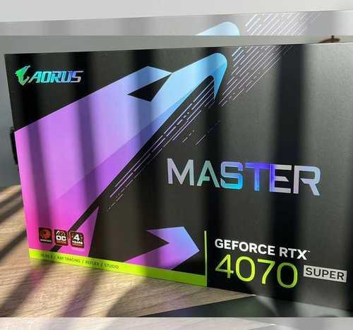 Видеокарты Gigabyte RTX4070super aorus master 12GB