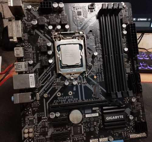 Комплект(gigabyte Z370M DS3H i3-8350K)