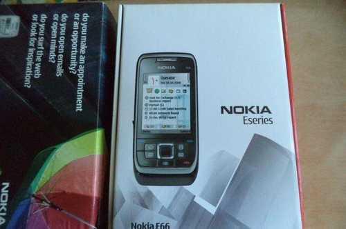 Nokia E66 коробка, зарядка,USB-кабель