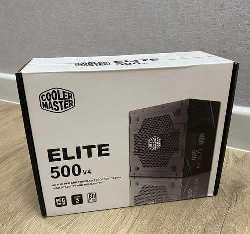 Блок питания 500w coolermaster elite v4