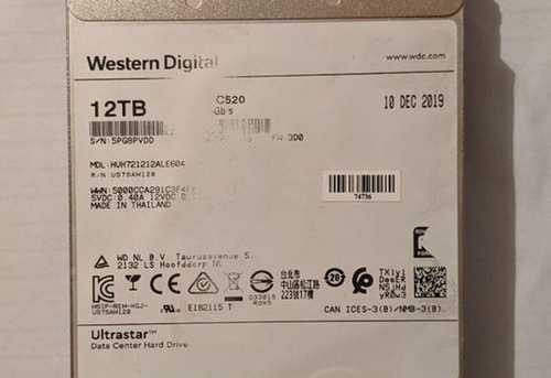 Жёсткий диск 12 Тб SATA Western Digital (hgst)