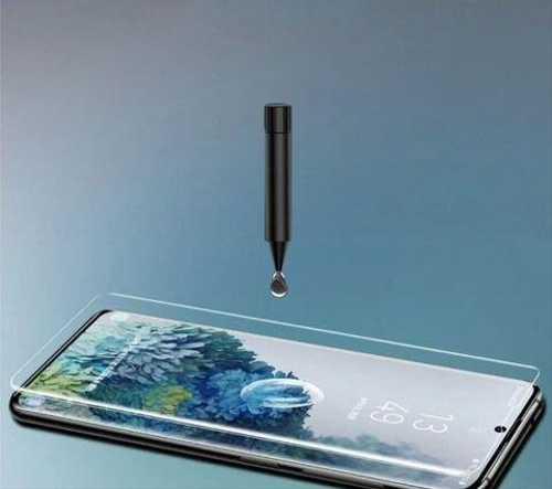 Защитное стекло Realme 10 Pro+ Plus с лампой UV