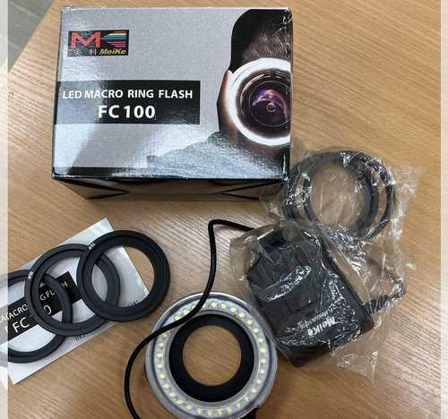 Кольцевая вспышка meike LED macro ring flash FC 10