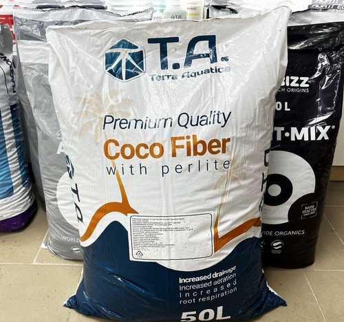 Кокосовый субстрат T.A. Coco Fiber Perlite 50л