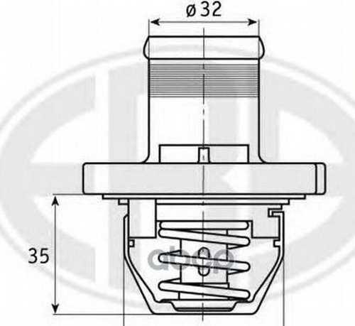 Термостат peugeot/citroen partner/berlingo 1.4