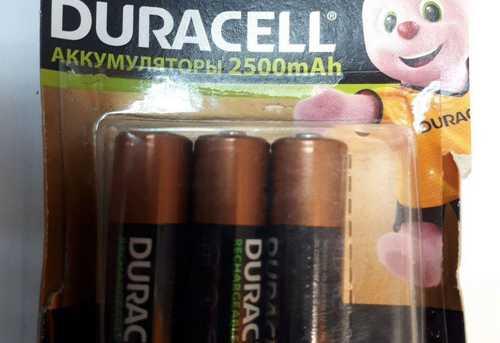 Аккумуляторы Duracell AA LR6 2500 mAh