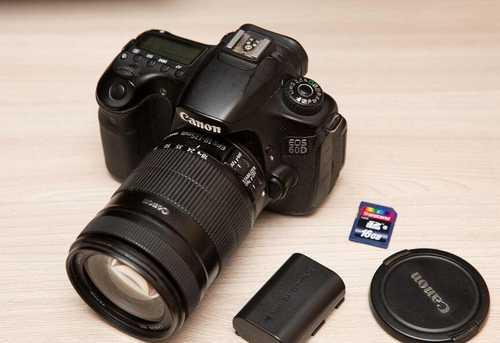 Фотоаппарат Canon 60D с объективом