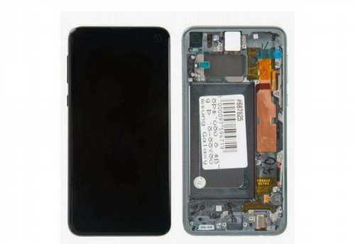Дисплей Samsung G970F Galaxy S10e в рамке (черный)