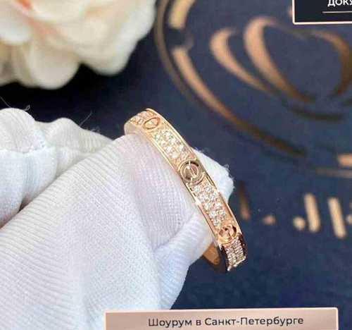 Кольцо Cartier Love, small модель 0,22ct