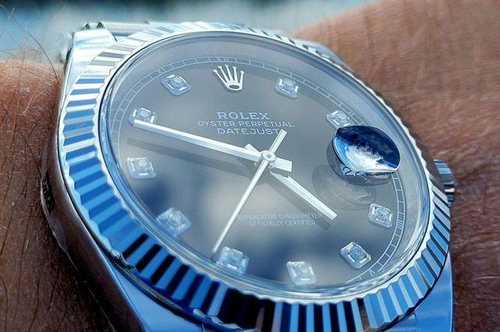 Часы Rolex Datejust II Black Dial Diamond