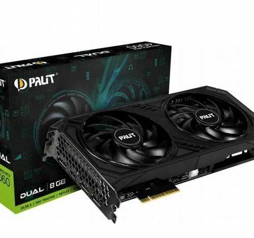 Видеокарта Palit nvidia GeForce RTX 4060 8гб Dual