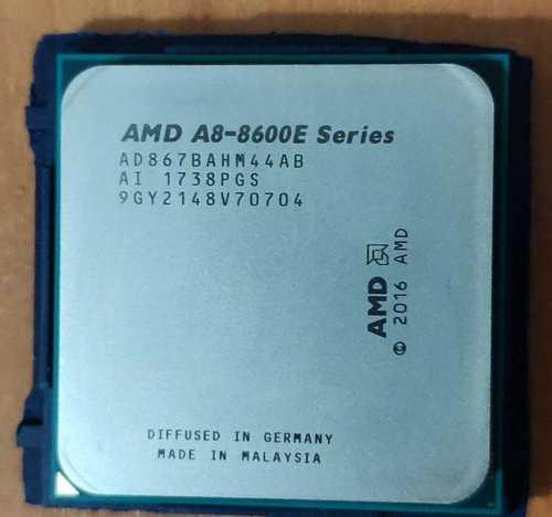 Процессор AM4 AMD A8-8600E 4ядра