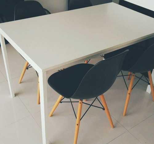 Стол, белый, 125x75 см IKEA melltorp мельторп