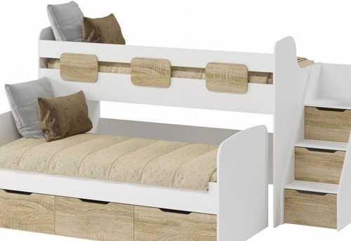 Выдвижная кровать для двоих детей