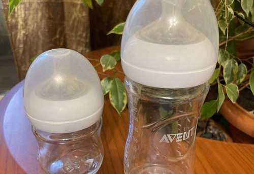 Бутылочки Philips Avent natural из стекла