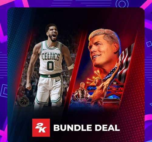 NBA 2K25 x WWE 2K24 bundle PS5 и PS4