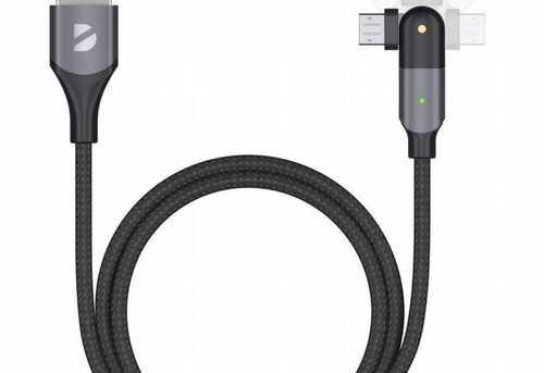 Кабель USB-microusb 1.2m черный Deppa #380146