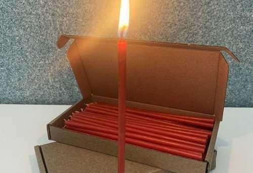 Свечи праздничные красные № 140 набор 50 шт