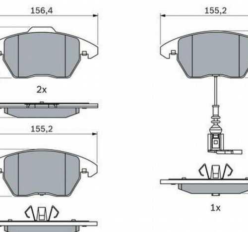 Bosch 0986495412 Колодки торм пер