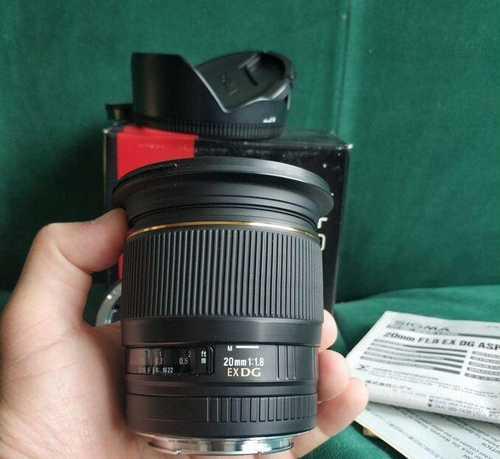Sigma 20mm f/1.8 EX DG Aspherical RF (Canon+Sony)