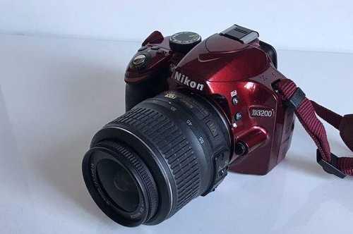 Nikon d3200 red kit 18-55mm