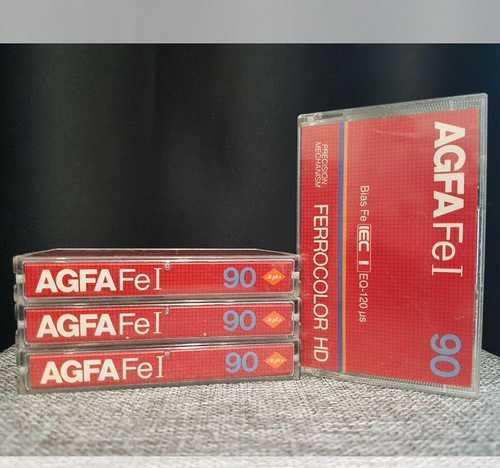 Аудиокассеты Agfa Ferrocolor HD 90 4 шт