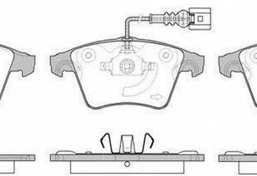 Колодки тормозные передние remsa, 104522