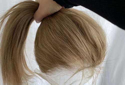 Система волос Натуральная парик новый русый сетка