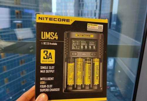 Nitecore UMS4 - зарядное устройство 18650/21700