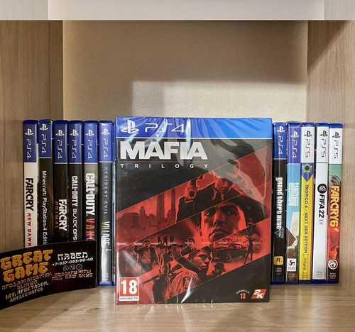 Игры PS4: Mafia Trilogy (Запечатанная) (Русская в