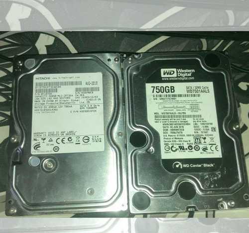 Жесткий диск WD Black 750 gb Hitachi 320 gb