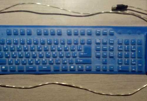 Гибкая клавиатура (силиконовая)в рабочем состоянии